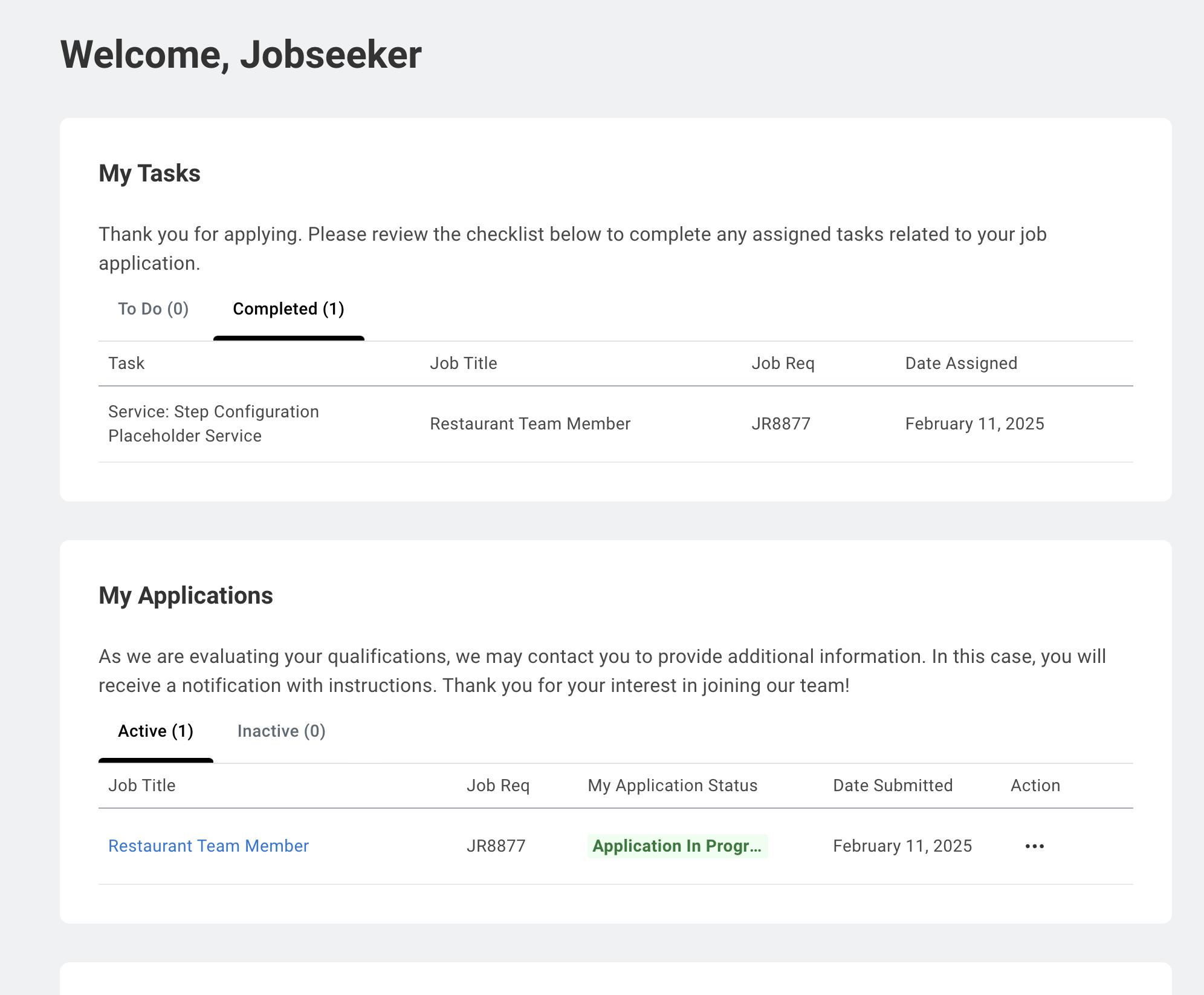 Shake Shack - Application Status – Dalia