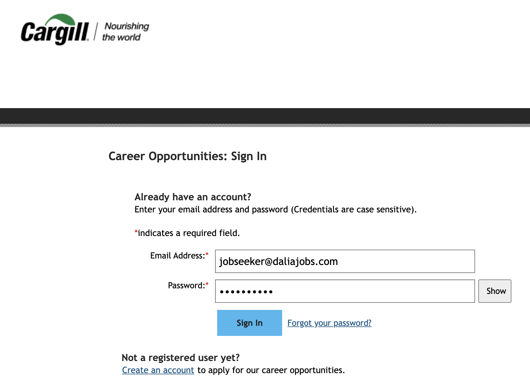 How to check the status of your application at Cargill – Dalia