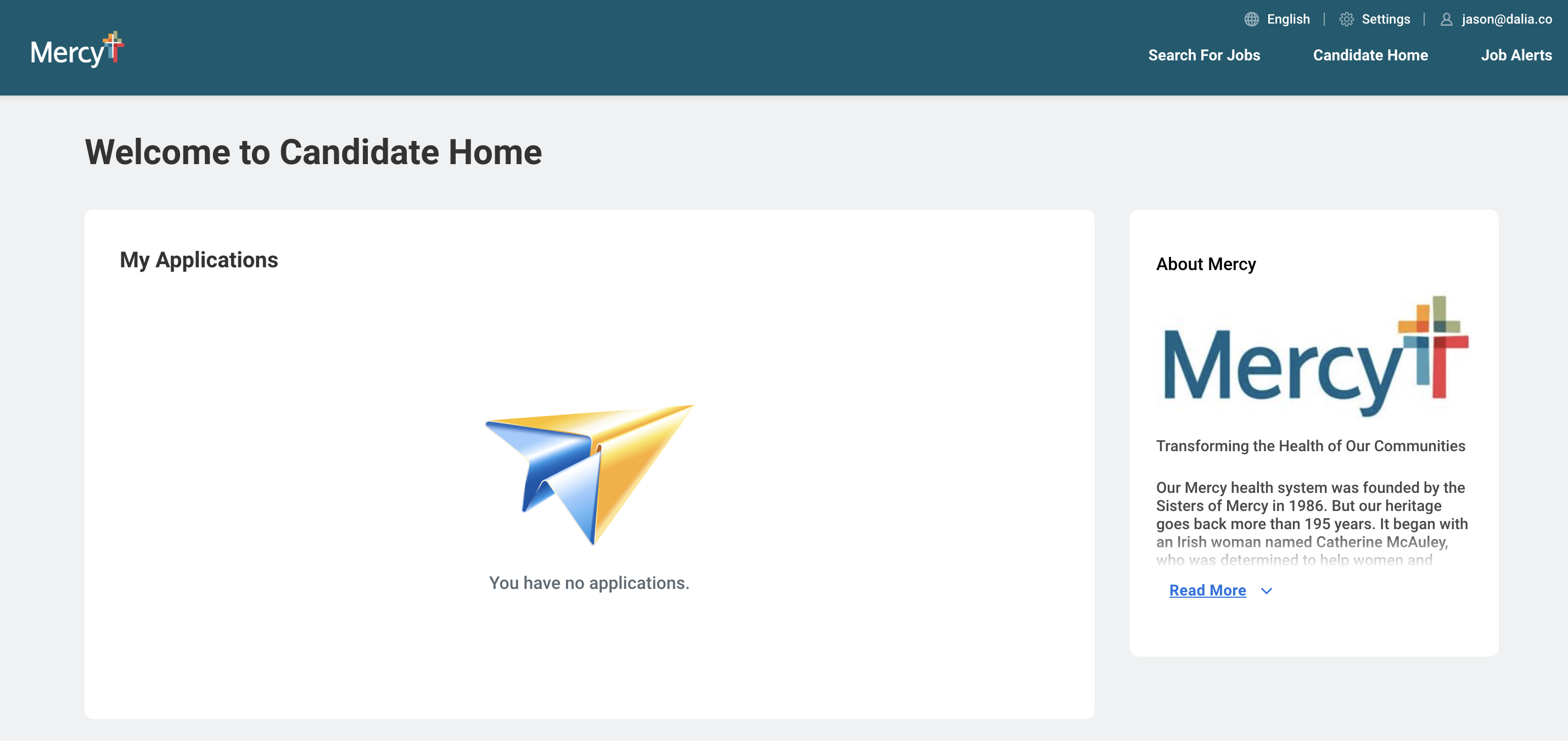 Mercy - Checking Your Application Status – Dalia